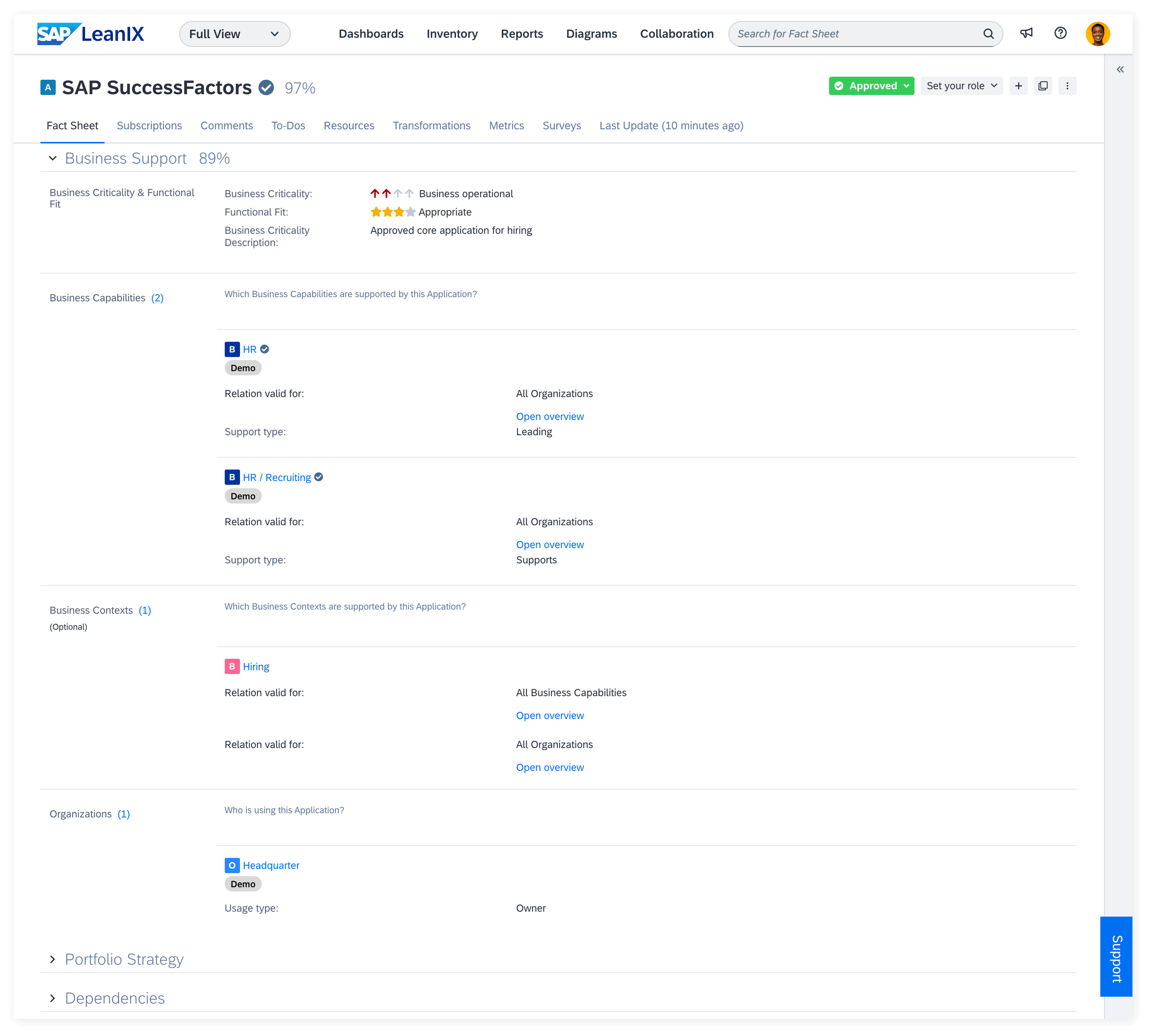 Sap Leanix Community Working With You To Improve Our Solution